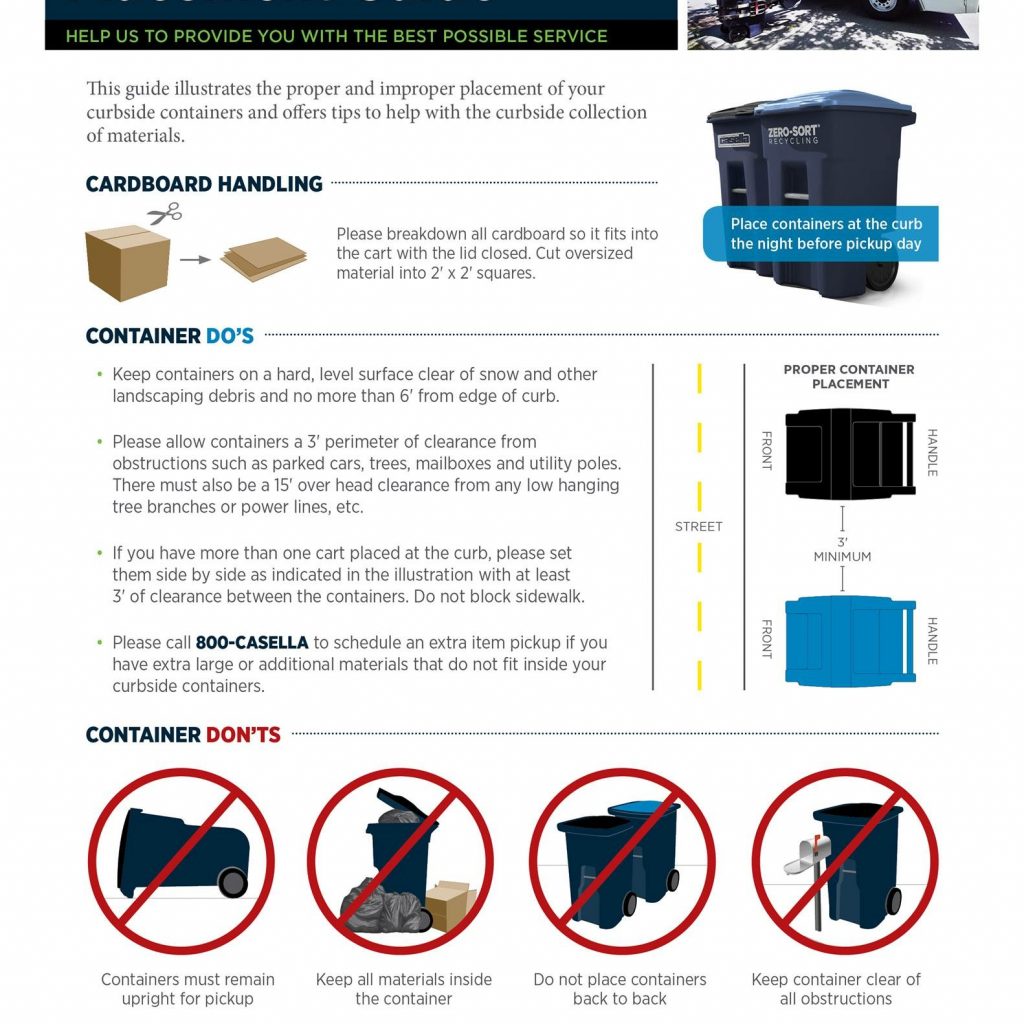Curbside Placement - City of Newport, VT Waste & Recycling